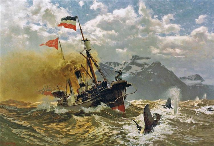 Whaling with the Duncan Grey - Carl Saltzmann - WikiArt.org