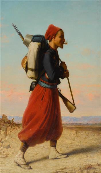 A Zouave - Gabriel Auguste Claire Armand de Fraguier - WikiArt.org