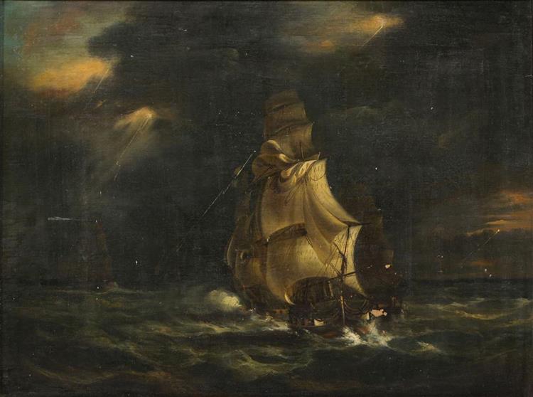 Rough Seas - Richard Brydges Beechey - WikiArt.org