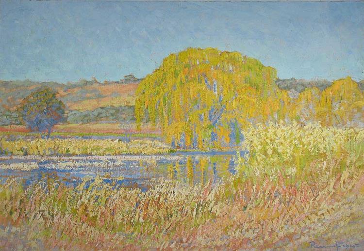 1925 - Willow Tree, Rooiplaat Farm, Northern Transvaal - Sunrise ...