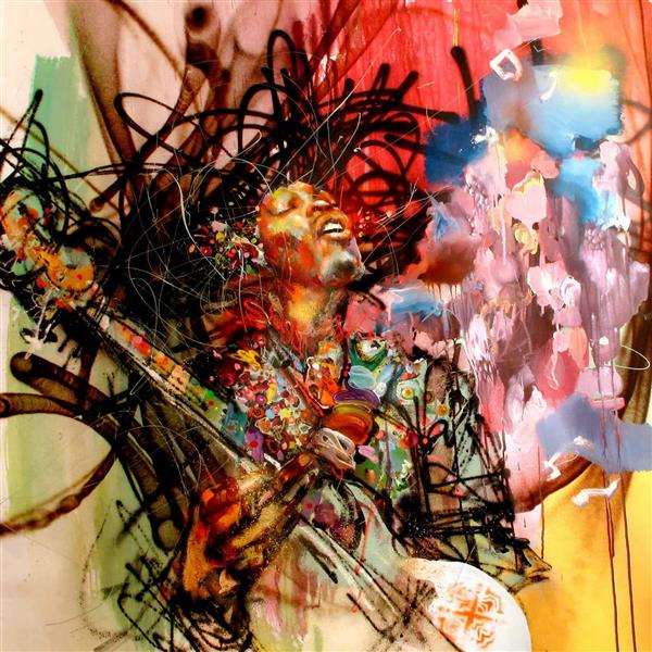Jimi Hendrix, 2009 - David Choe - WikiArt.org