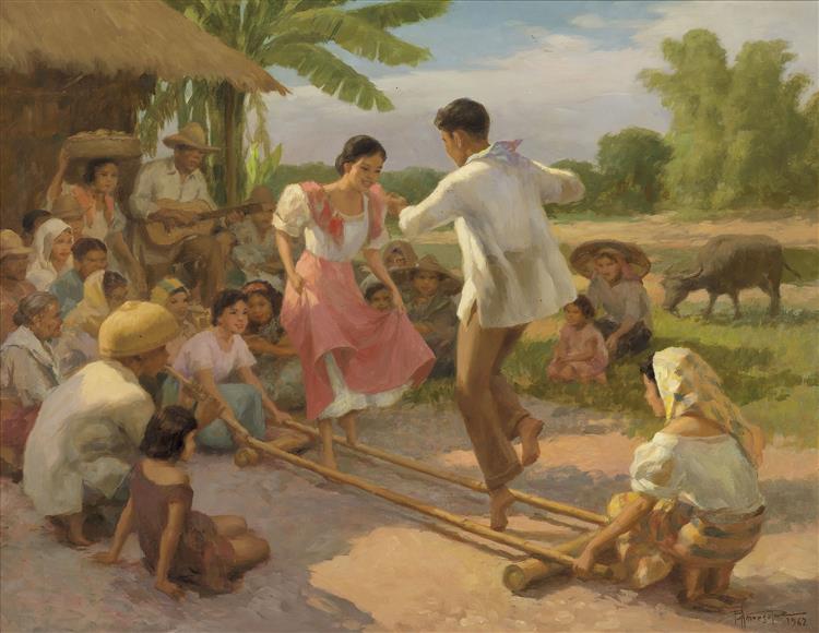Tinikling Filipino Famous Paintings Tinikling | Philippine, Folk,