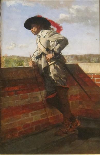 On a Terrace, 1867 - Ernest Meissonier - WikiArt.org