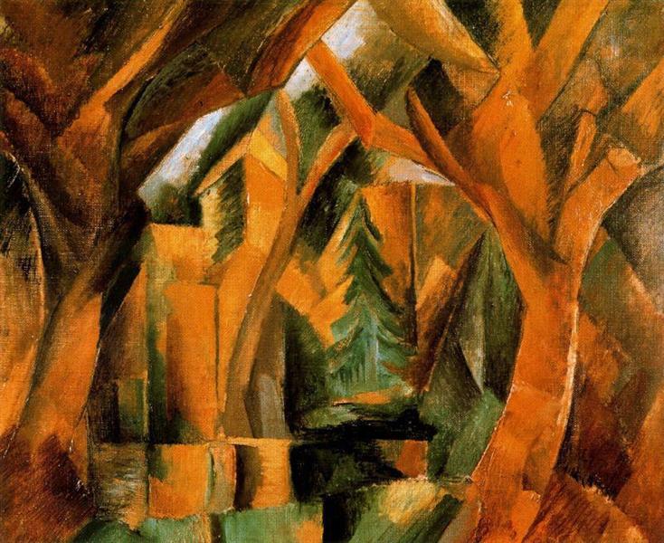The Park at Carrières-Saint-Denis, 1909 - Georges Braque - WikiArt.org