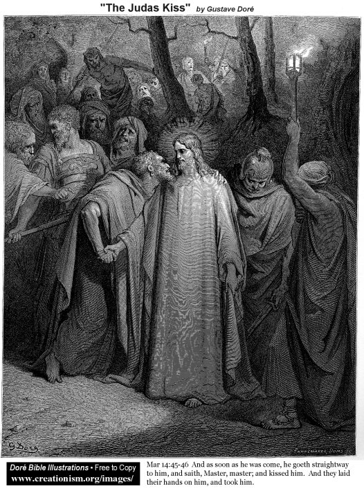 The Judas Kiss - Gustave Dore - WikiArt.org