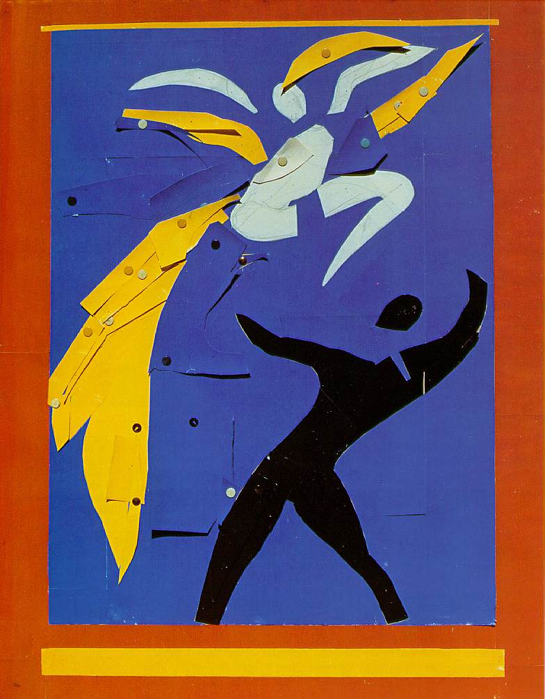 Two Dancers (Study for Rouge et Noir, 1938 - Henri Matisse - WikiArt.org