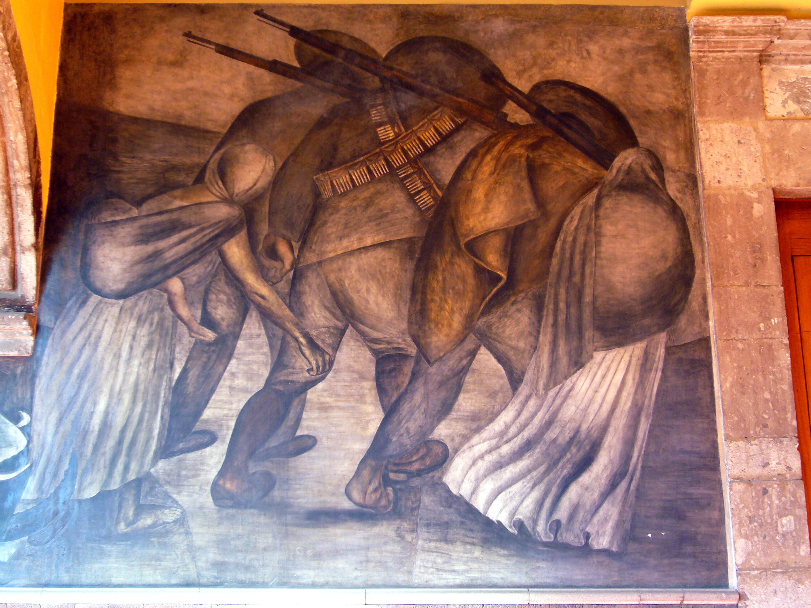 Revolutionaries on the march, 1924 - Jose Clemente Orozco - WikiArt.org