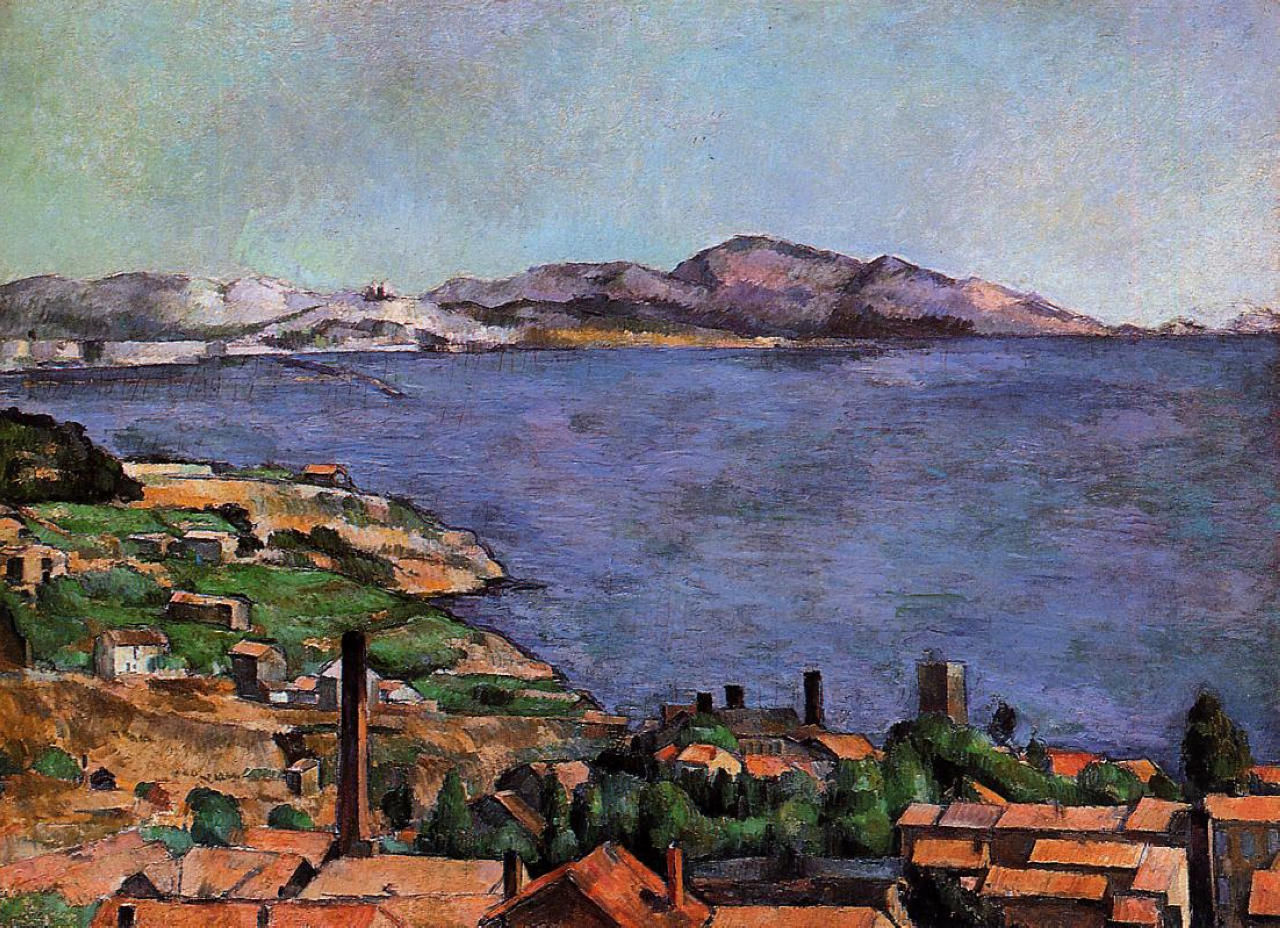 The Gulf of Marseille Seen from L'Estaque, c.1885 - Paul Cezanne ...